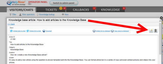 How to edit Knowledge Base articles-LiveHelpNow-Knowledgebase