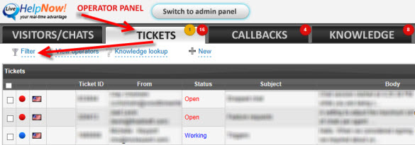 How to view closed tickets-LiveHelpNow-Knowledgebase