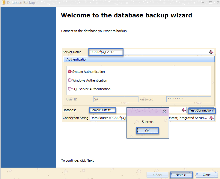 How to Backup (OPTIMUM) : QNE Optimum Sdn. Bhd.